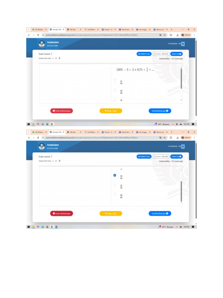 Contoh Soal Simulasi Tka | PDF