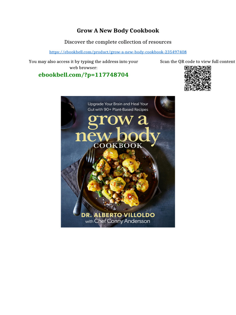 Grow A New Body Cookbook Available All Format | PDF | Intellectual ...