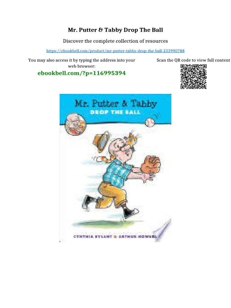 Mr. Putter & Tabby Drop the Ball online pdf | PDF | Intellectual ...