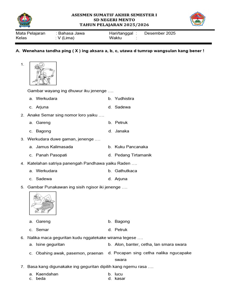 Naskah Sas Bahasa Jawa | PDF
