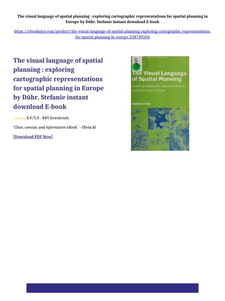 The visual language of spatial planning : exploring cartographic ...