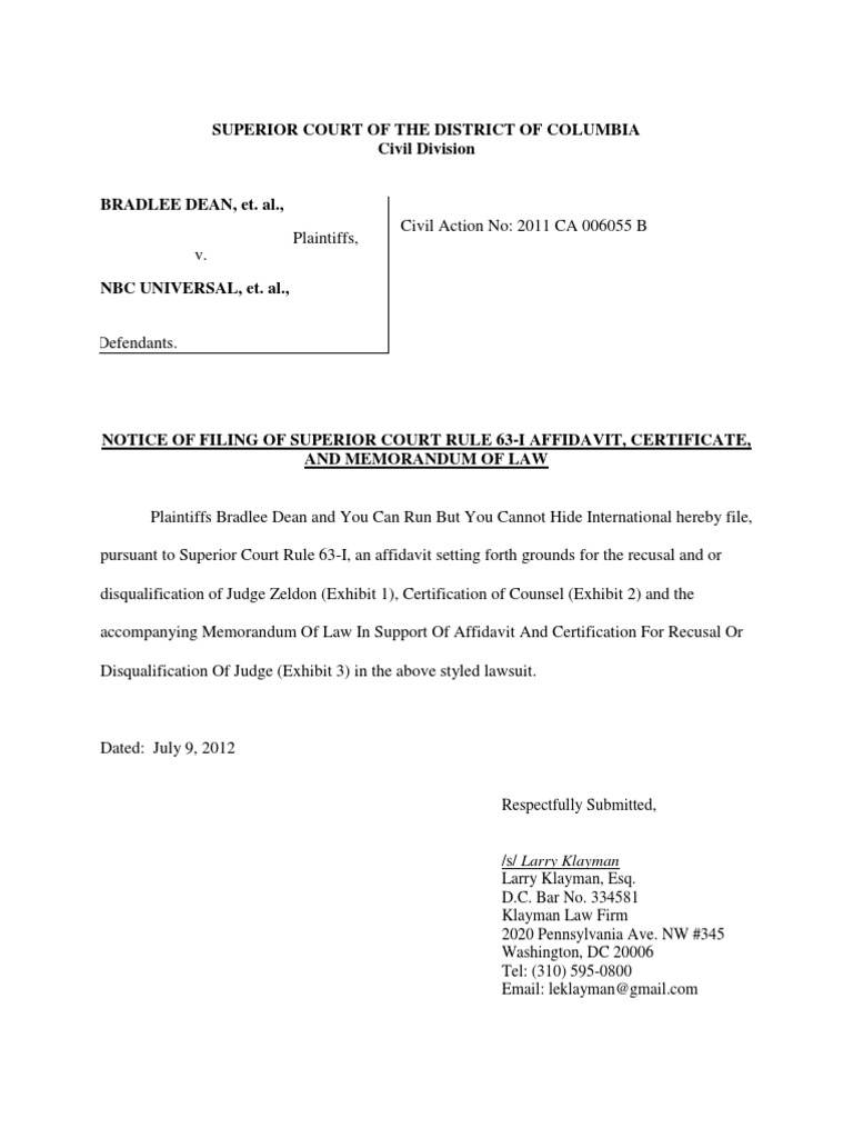 Legal Bias & Judge Recusal Request | PDF | Judicial Disqualification ...