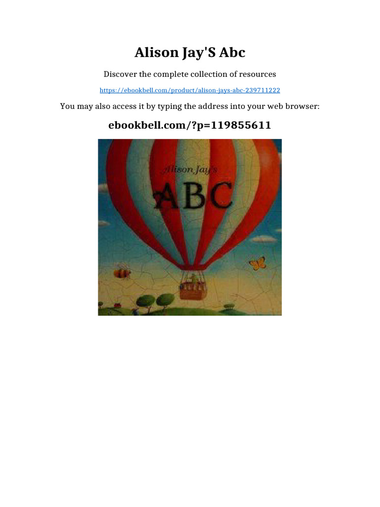 Alison Jay's ABC Available Any Format | PDF | Methodology | Ethnography