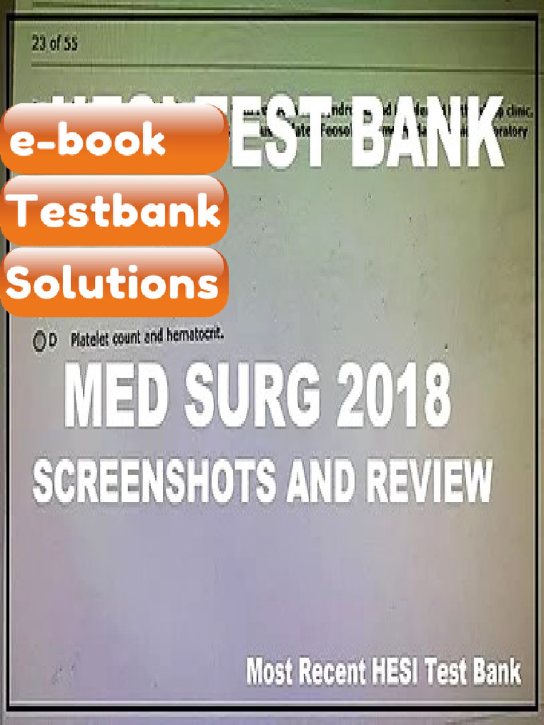 Testbank Hesi Med Surg RN 2018 Most Recent Updated Fast Download | PDF ...