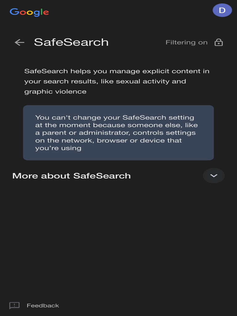 Your SafeSearch Setting | PDF