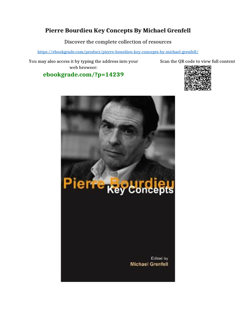 Pierre Bourdieu Key Concepts by Michael Grenfell available instanly ...