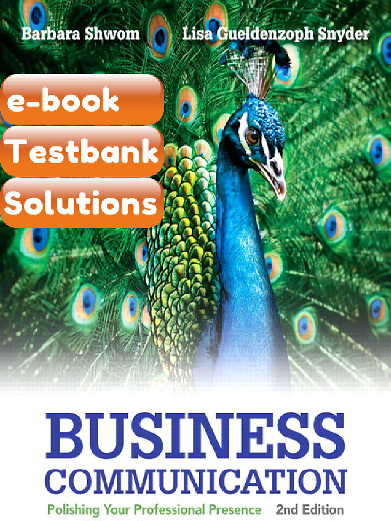 Testbank Business Communication Polishing Your Professional Presence 2E ...