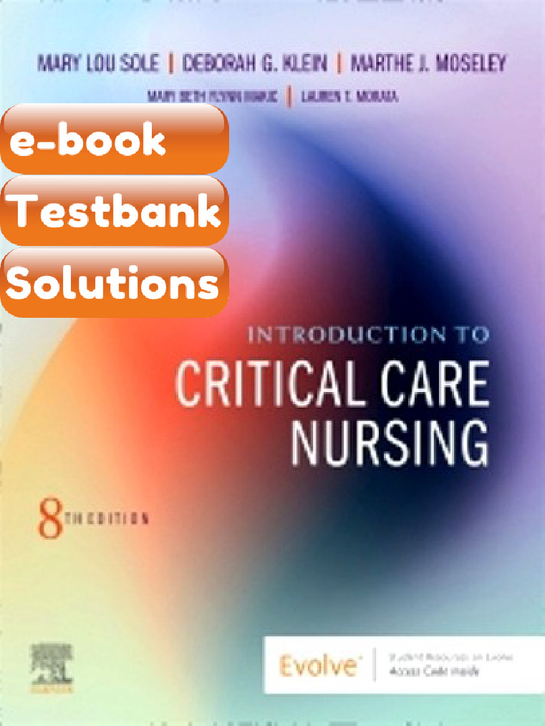 Testbank Introduction to Critical Care Nursing 8th Edition Mary Lou ...