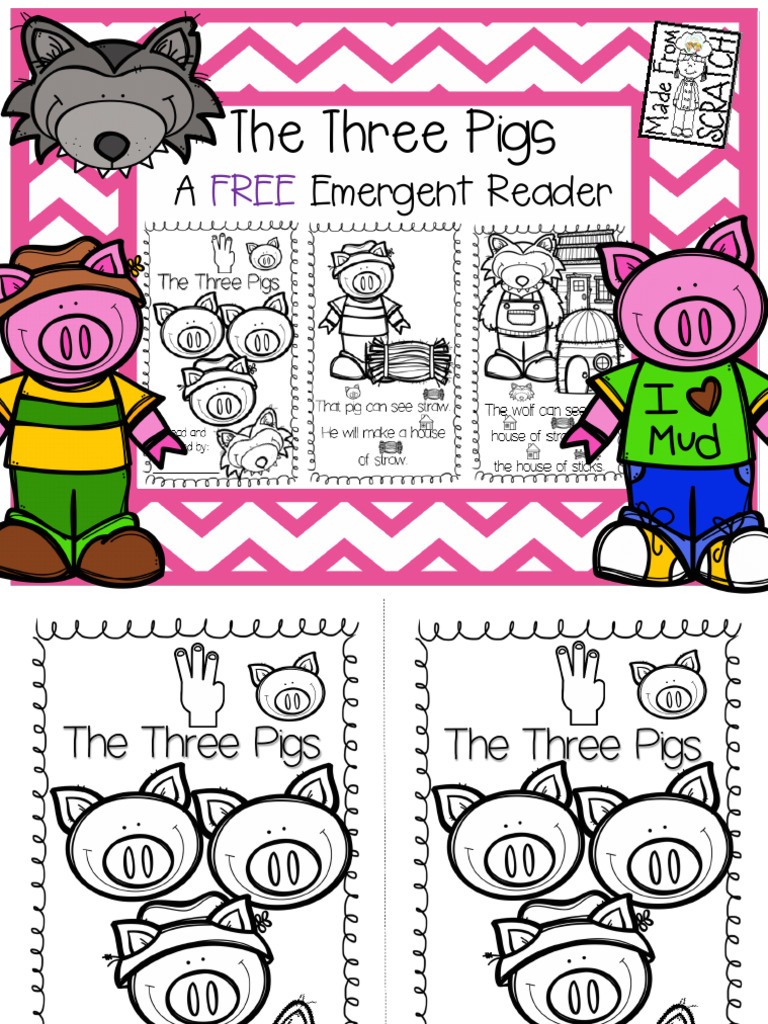 The Three Pigs: A Emergent Reader | PDF