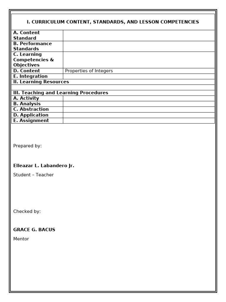 LP For Properties of Integers | PDF