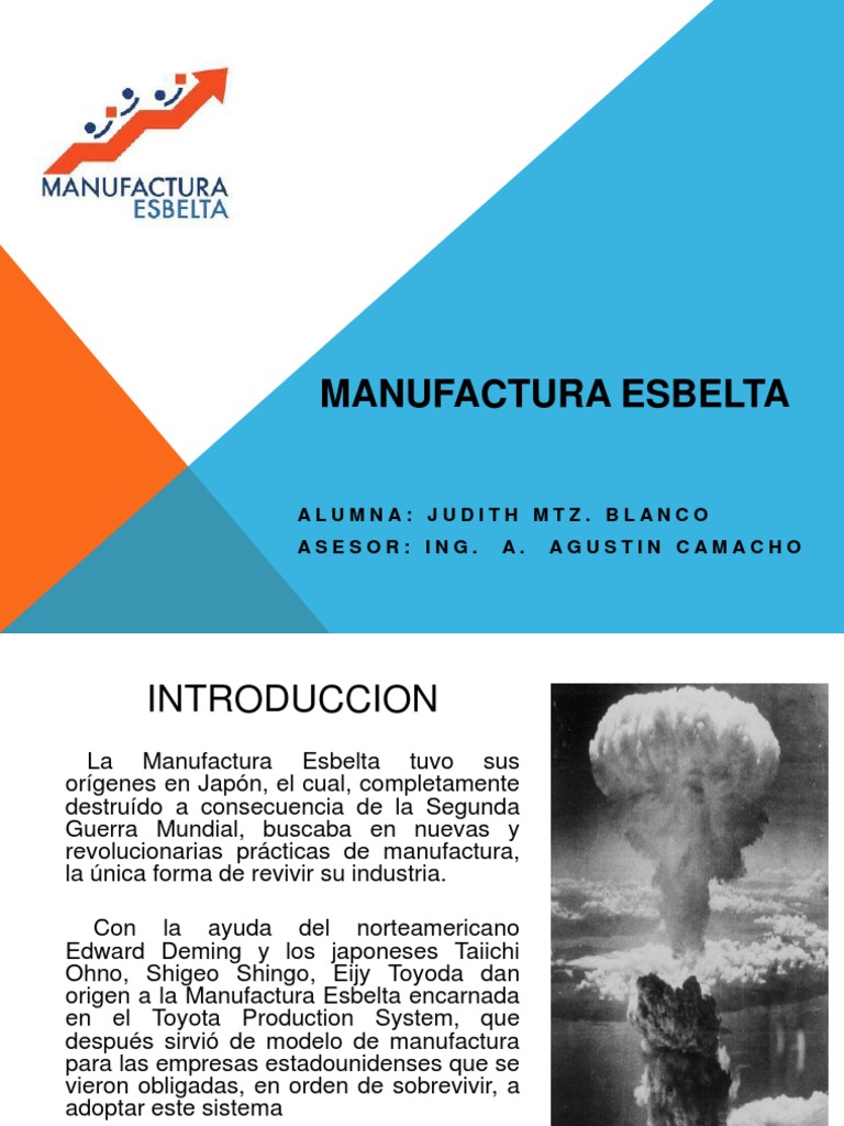 Manufactura Esbelta | Descargar gratis PDF | Lean Manufacturing | Producción y fabricación