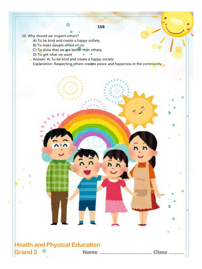 Healt Excercise Grade 3 | PDF