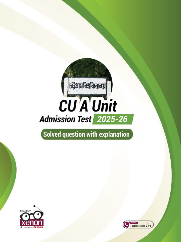 (Xeno+n) CU A Unit 2025-26 Question Solve | PDF