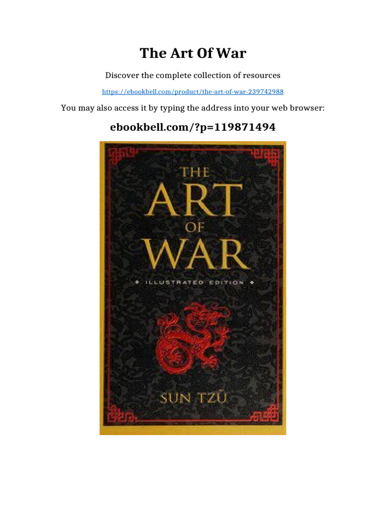The Art of War Sample | PDF | Human Migration | Intellectual Property