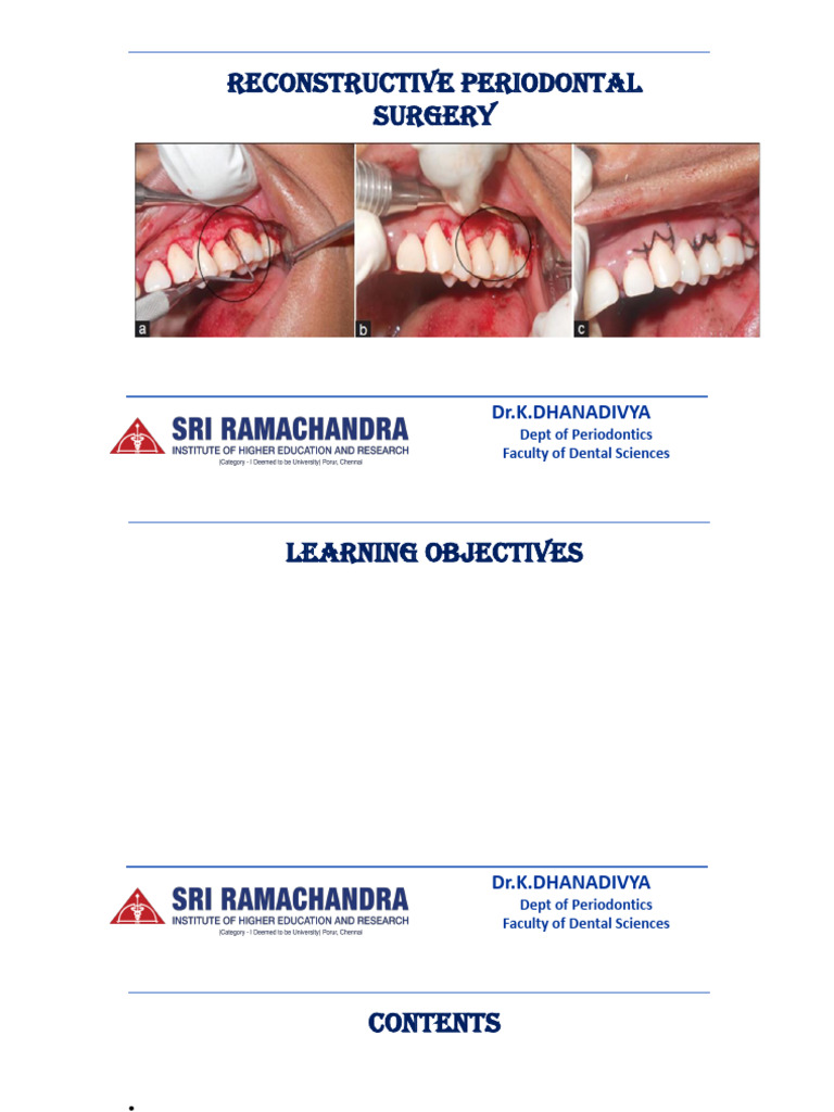 Periodontal Regeneration and Reconstructive Surgery | PDF ...