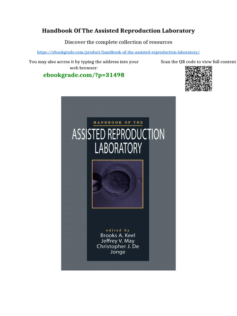 Handbook of the Assisted Reproduction Laboratory available full ...