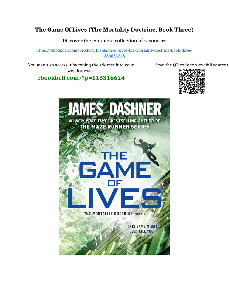 The Game of Lives (The Mortality Doctrine, Book Three) available full ...