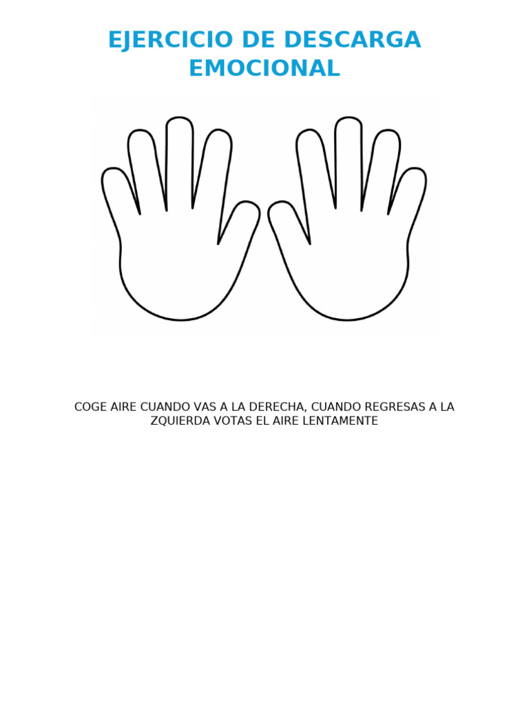 Ejercicio de Descarga Emocional | PDF