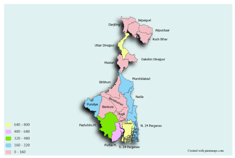 West Bengal Map Chart | PDF