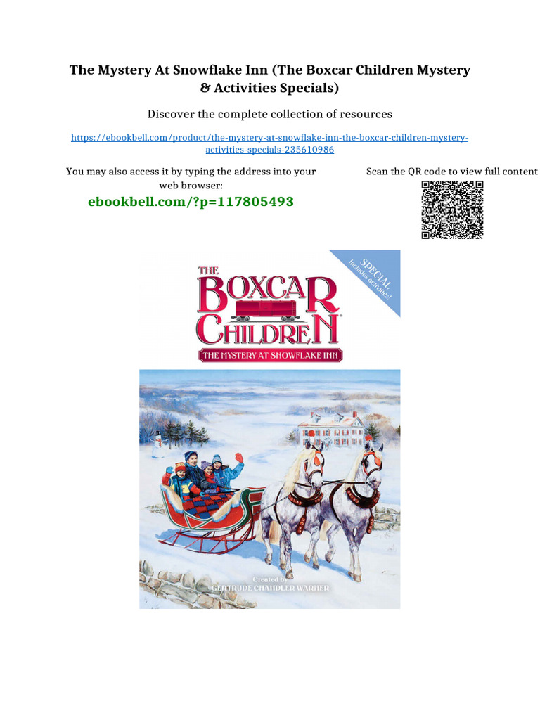 The Mystery at Snowflake Inn (The Boxcar Children Mystery & Activities ...