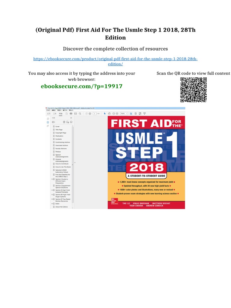 Amazing First Aid Step 1 Pdf Photos
