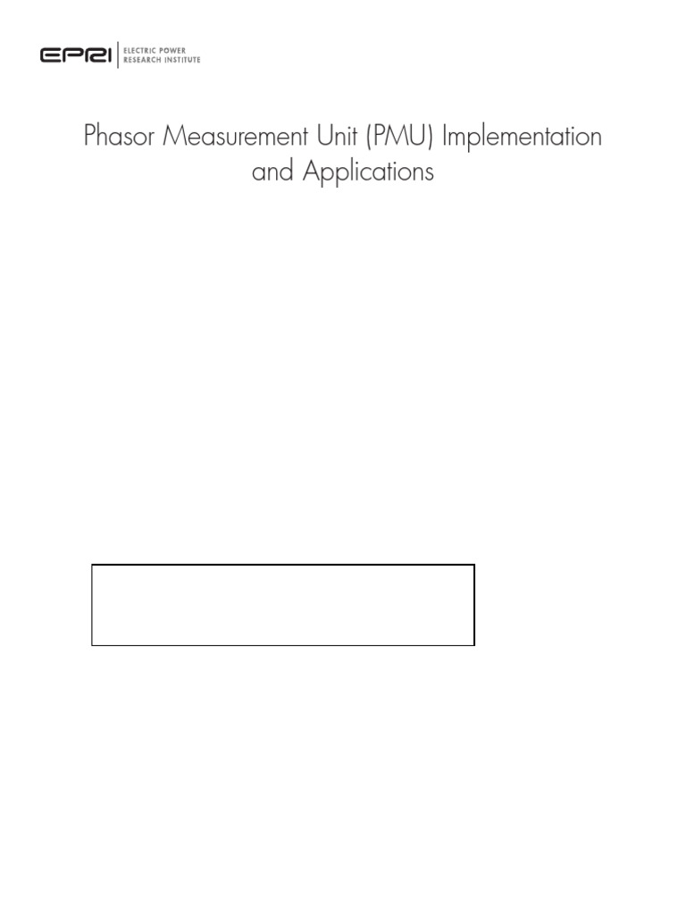 1015511_Phasor Measurement Unit _PMU_ Implementation and Applications ...
