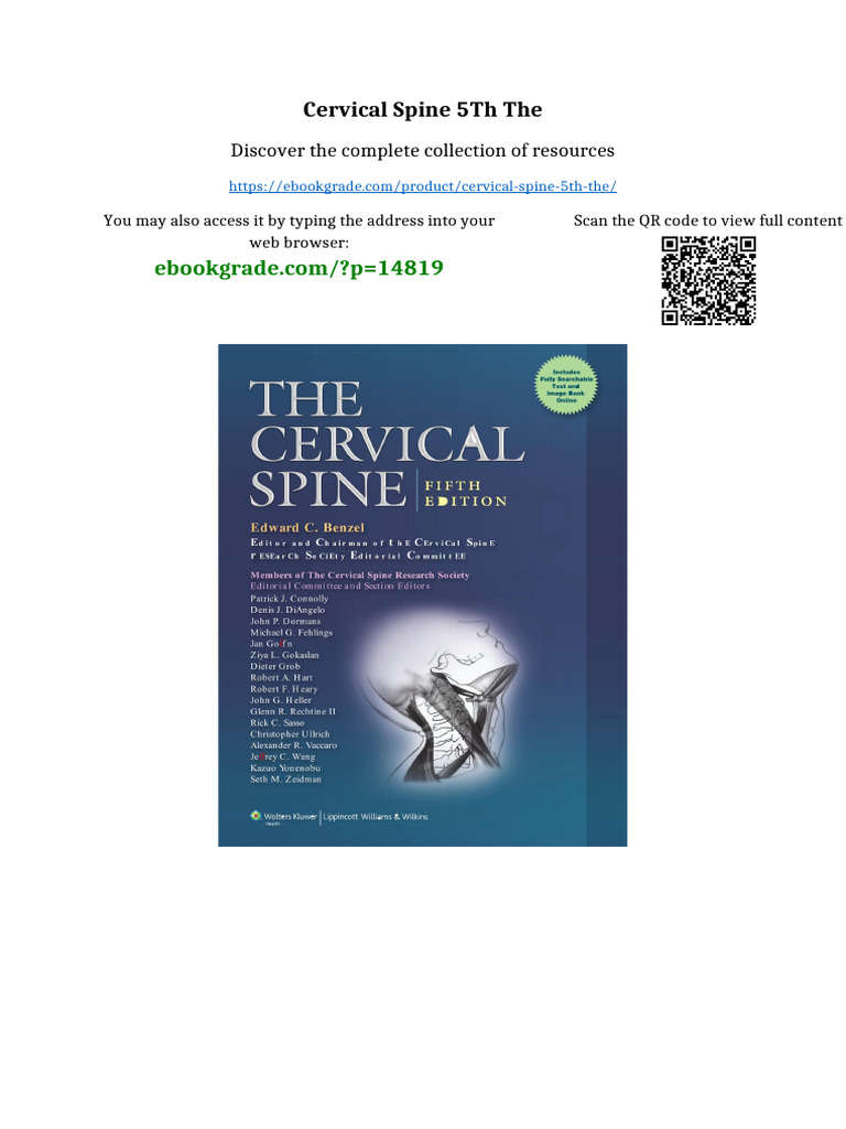 Cervical Spine 5th The All Chapters Available | PDF | Intellectual Property