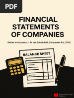 Financial Statements Format Schedule III | PDF | Income Statement | Expense
