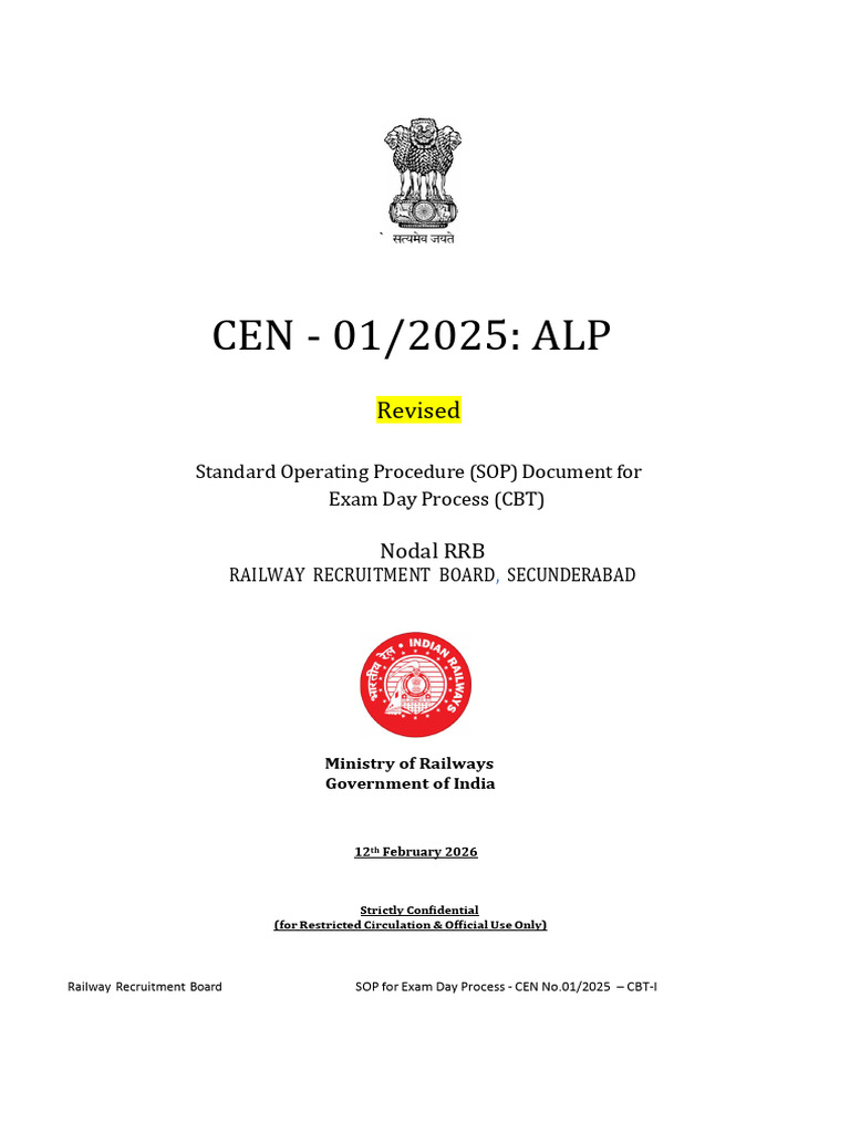 1.RB Approved Revised SOP For Exam Day Process CEN-01-2025 (ALP) CBT1 ...