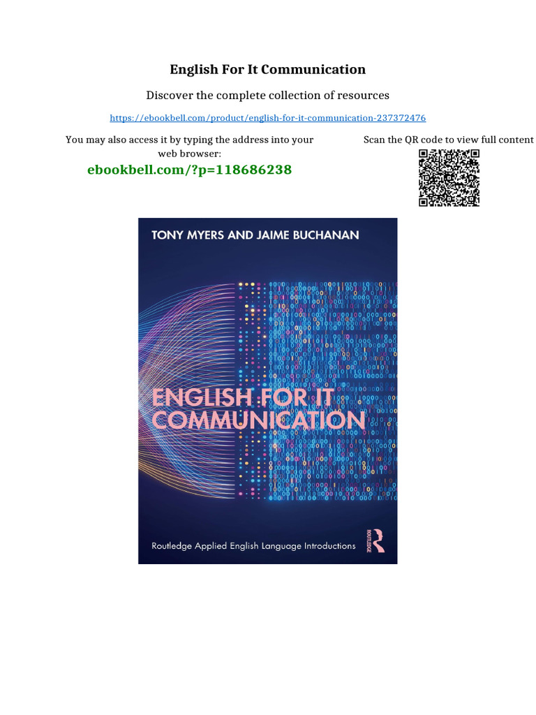 English For IT Communication Digital Version 2025 | PDF | Intellectual ...