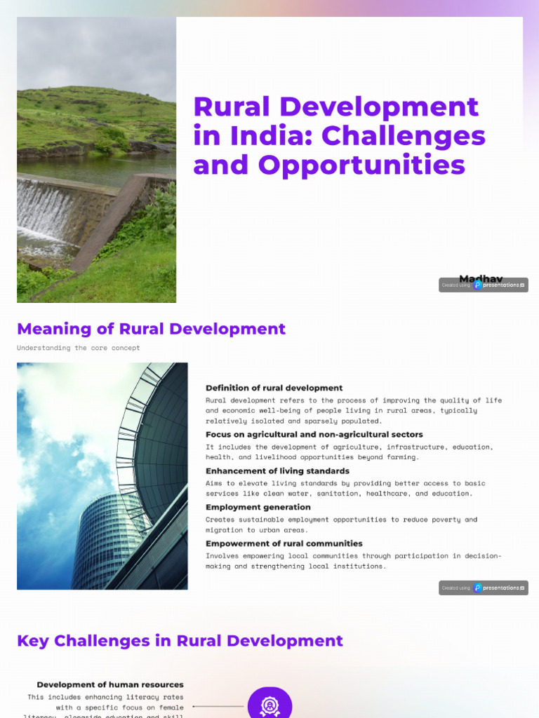 Rural Development in India_ Challenges and Opportunities | PDF