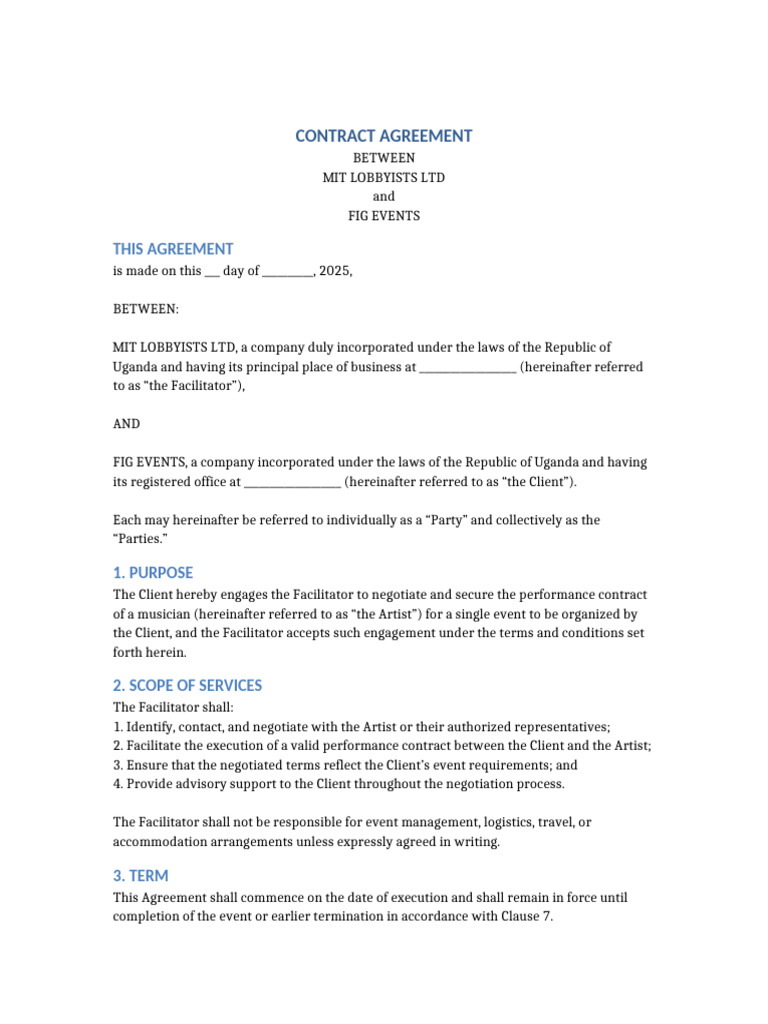 MIT_Lobbyists_Fig_Events_Contract | PDF | Business Law | Private Law