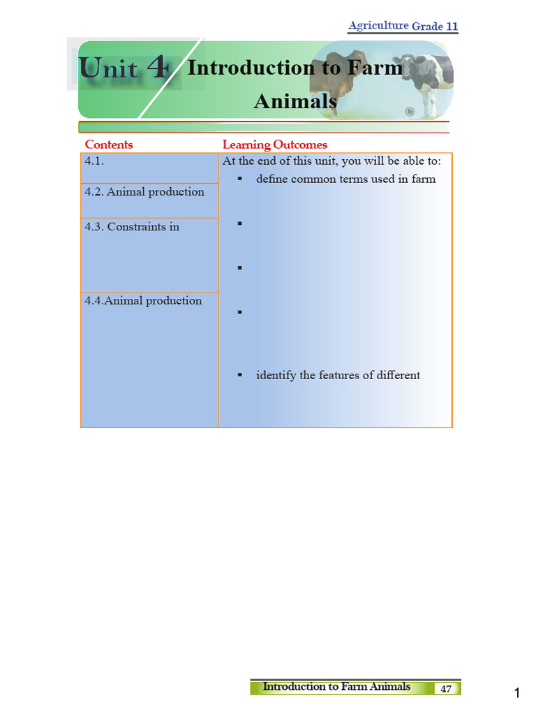 Animal Production From G11-Agri Sub. | PDF | Ruminant | Digestion