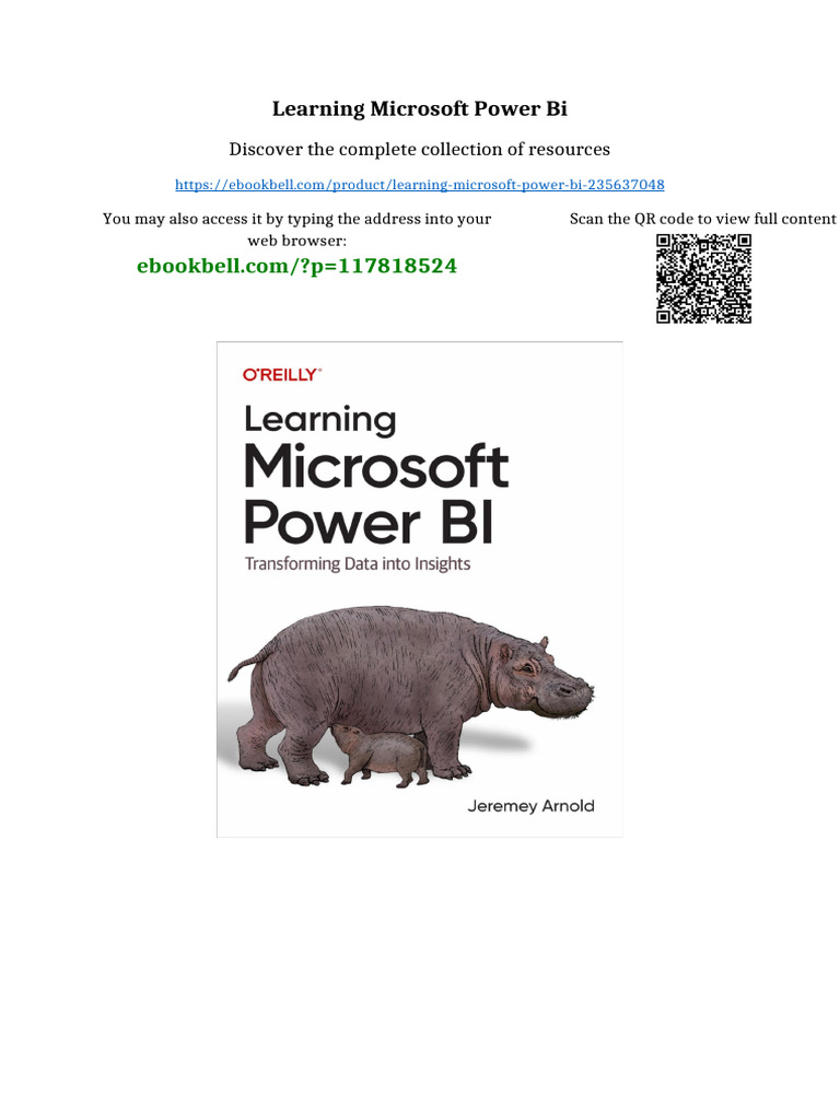 Learning Microsoft Power BI Available Full Chapters | PDF | Banks ...