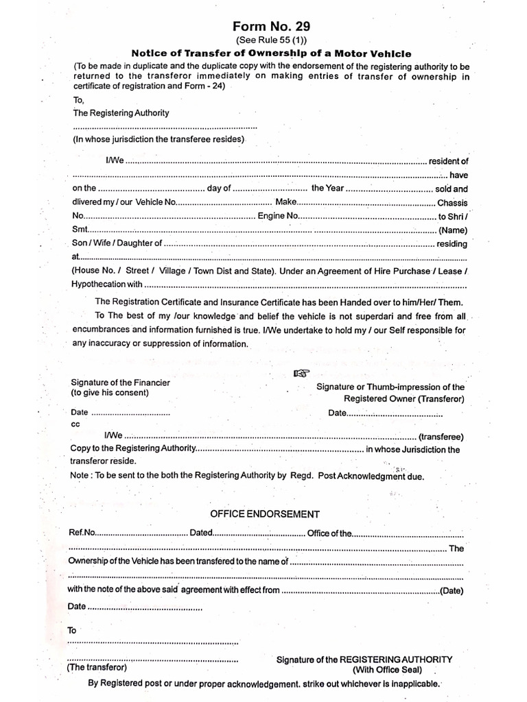 Form 29 Form 30 | PDF