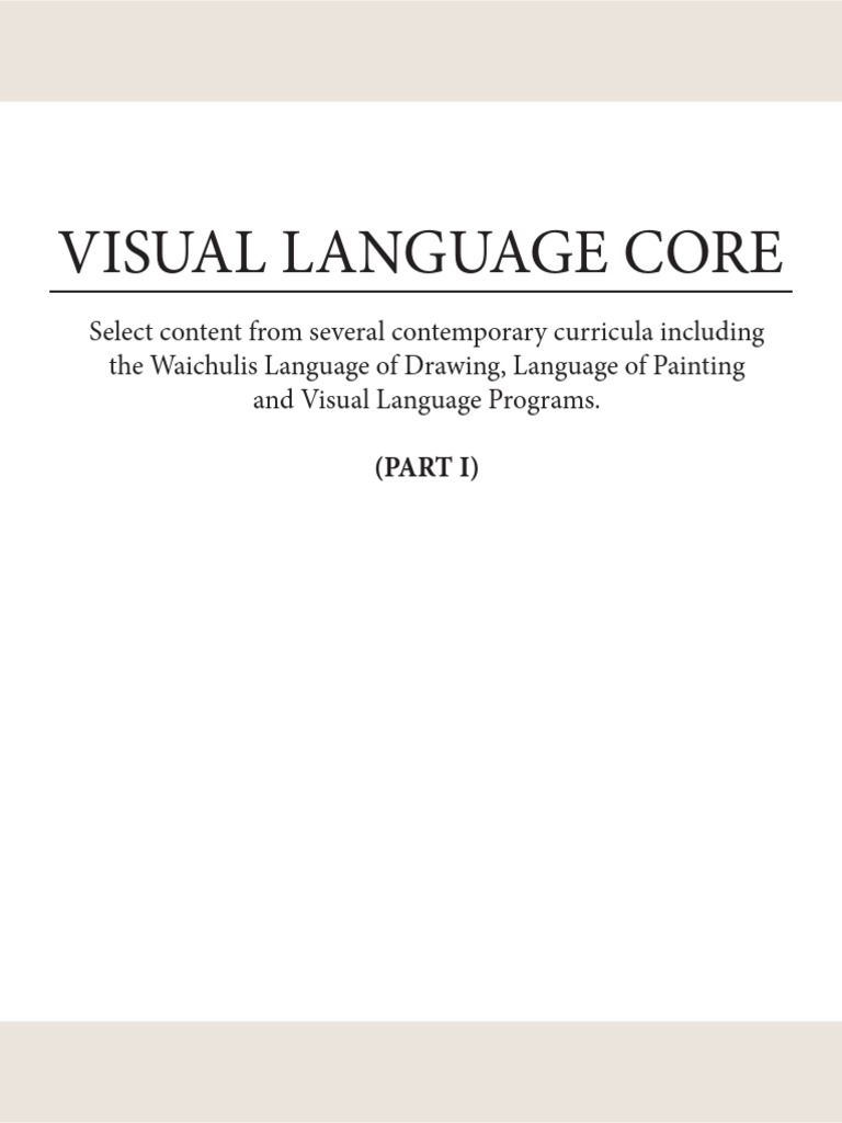 Visual Language Core Part I LOD 1 104 Pages | PDF | Pencil