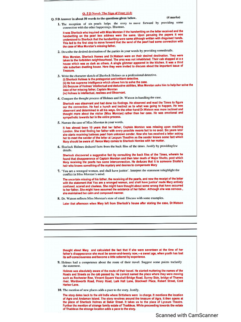 4.4) The Sign of Four Notes - 1 | PDF
