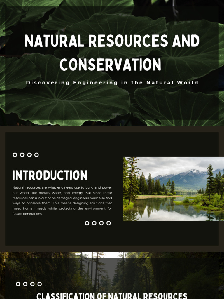 Natural Resources and Conservation | PDF | Renewable Energy | Renewable ...