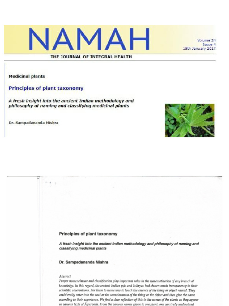 Principles of Plant Taxonomy | PDF
