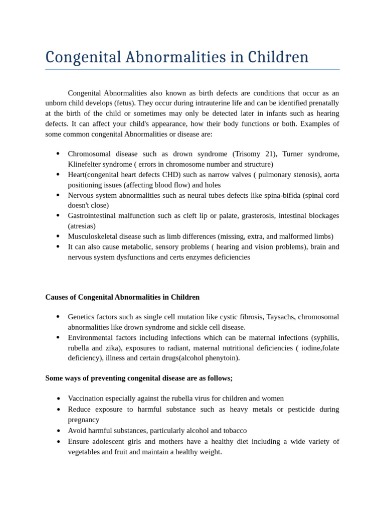 Congenital Neuropath Oent Final | PDF | Spinal Cord Injury | Ear