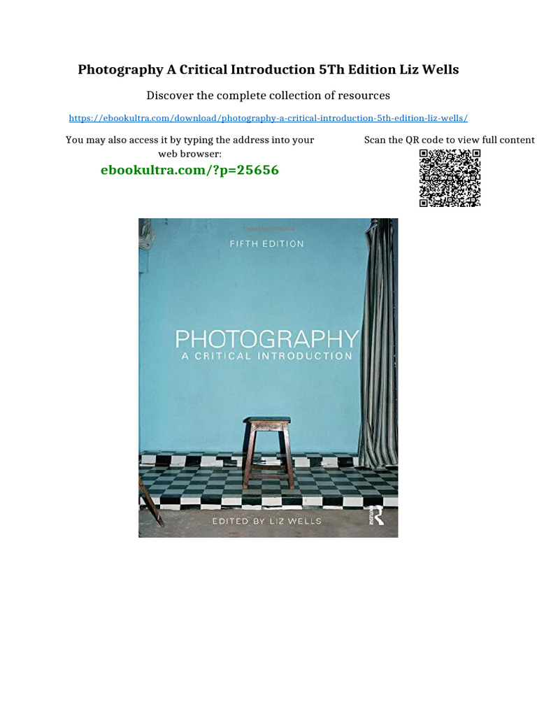 Photography A Critical Introduction 5th Edition Liz Wells Digital ...