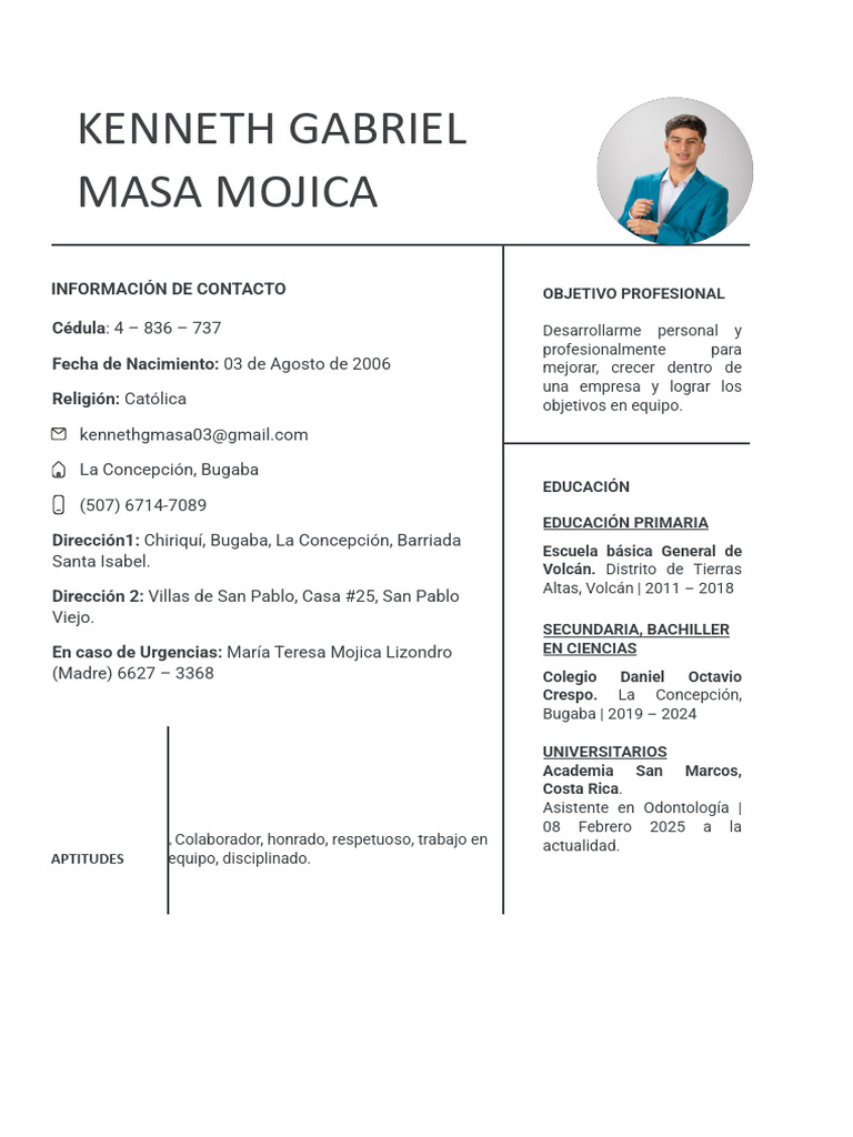 CV Kenneth Masa M | PDF