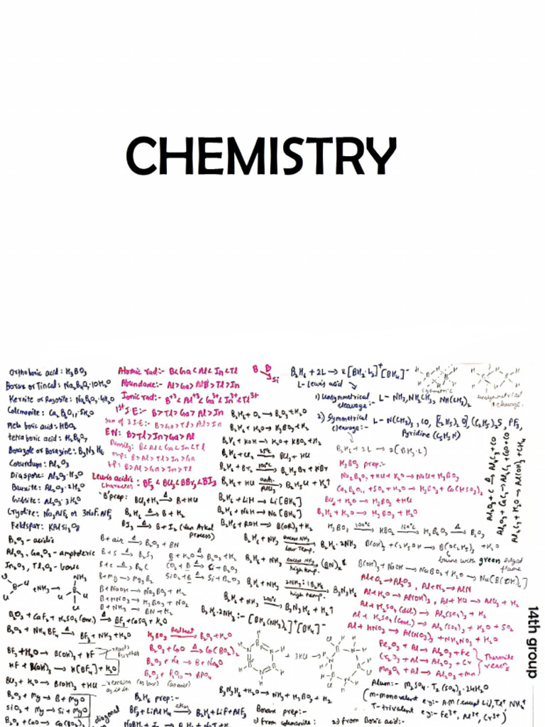 Handwritten Chemisty Concept Map | PDF