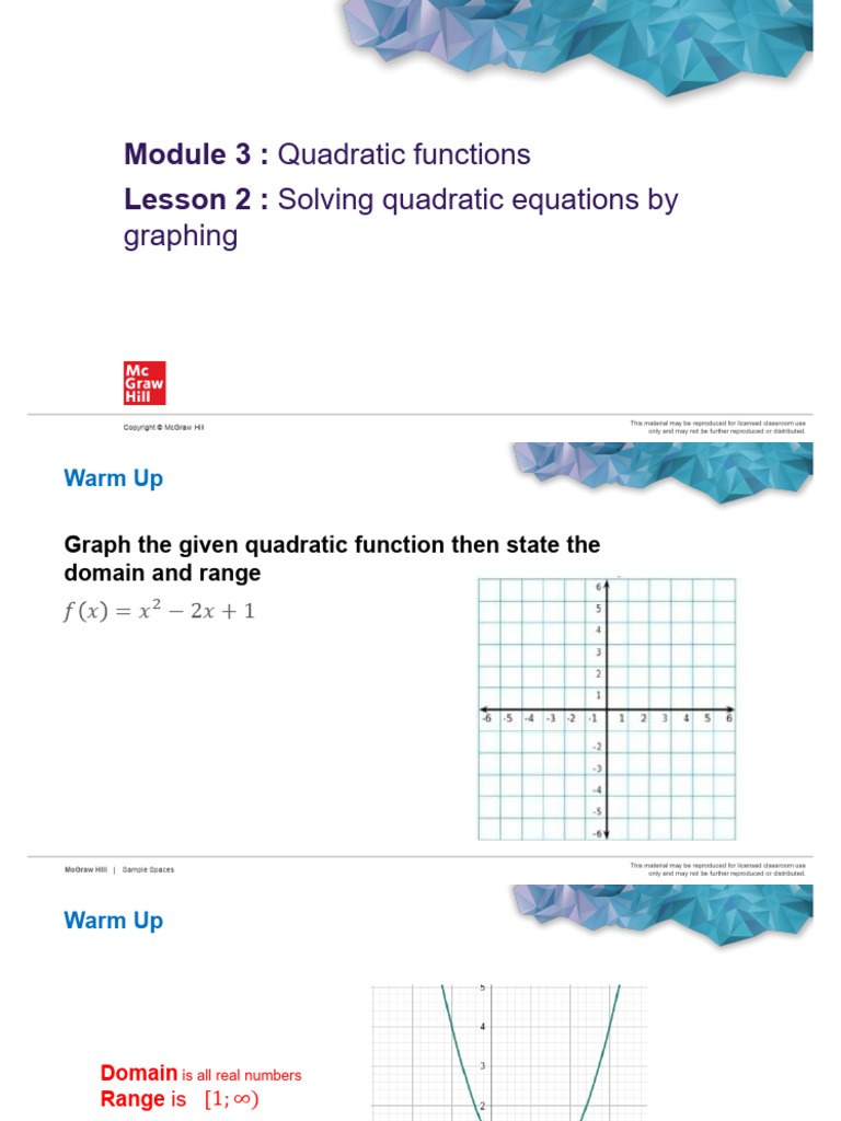 Lesson 2 - Solving Quadratic Equations by Graphing+AK - 12092025 ...