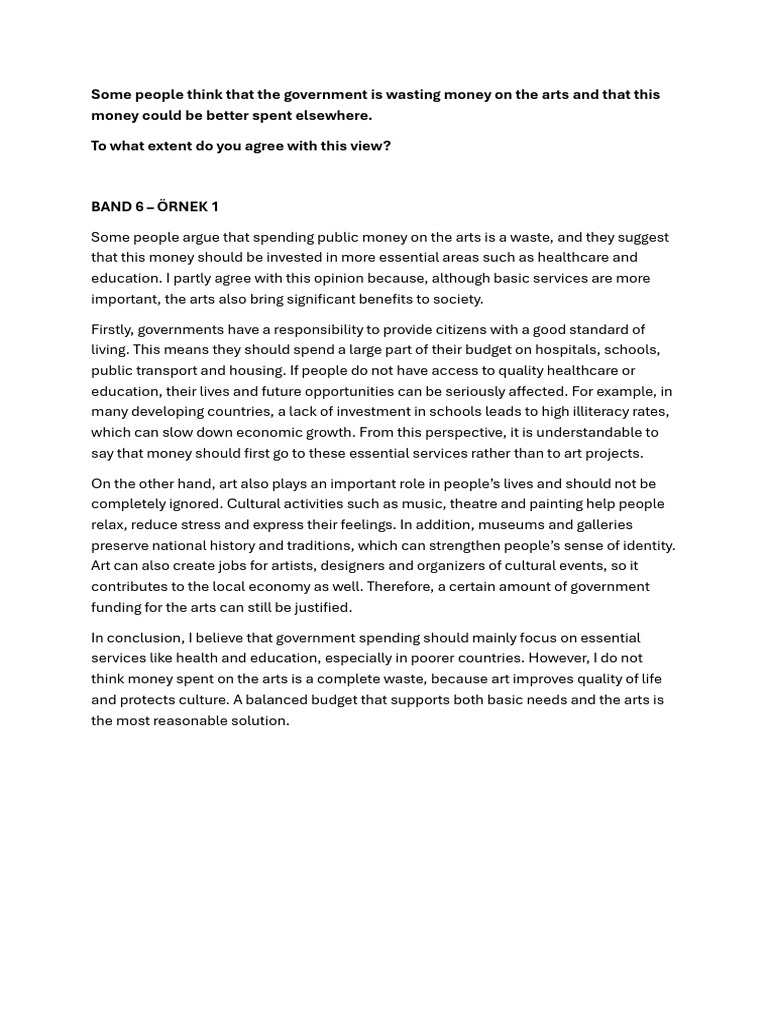 IELTS Writing Task 2 Examples 1 | PDF | Government Spending | Health Care
