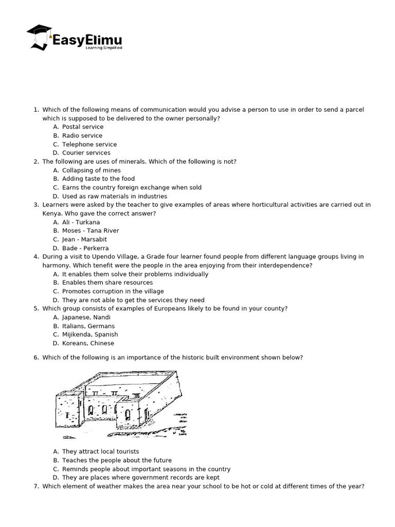 Social Studies - Grade 5 Opener Exams Term 3 2025 Set 1-5285 | PDF