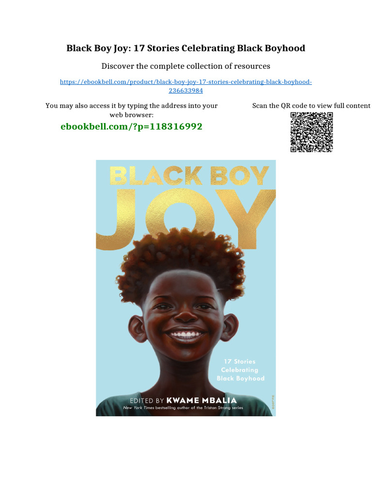 Black Boy Joy: 17 Stories Celebrating Black Boyhood all chapters ...