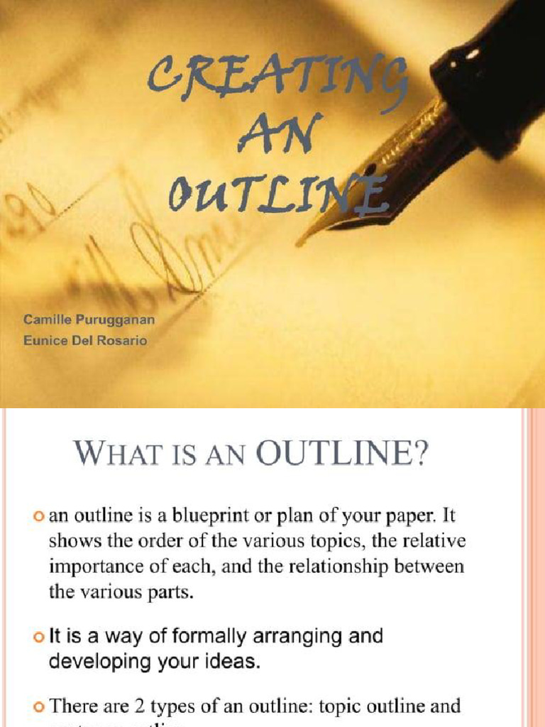 Creating An Outline | PDF
