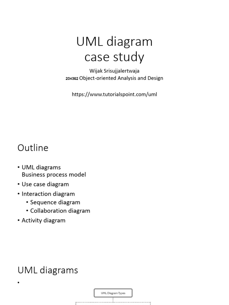 UML Diagram Case Study | PDF | Use Case | Unified Modeling Language