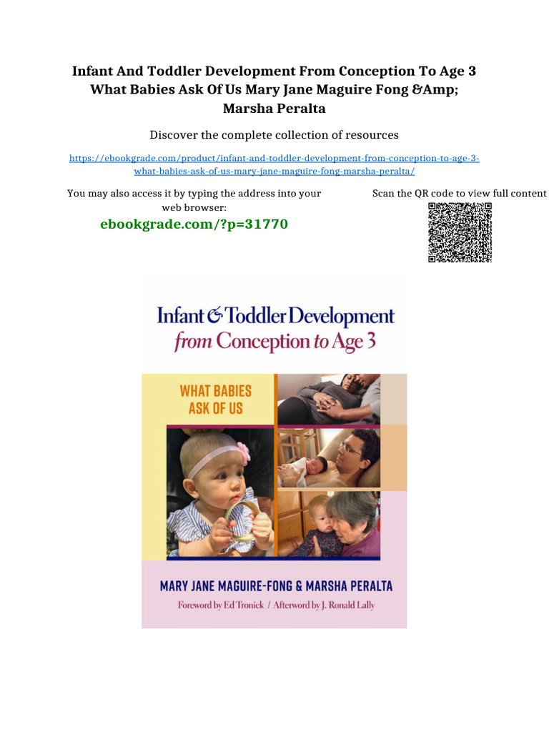 Infant and Toddler Development From Conception To Age 3 What Babies Ask ...